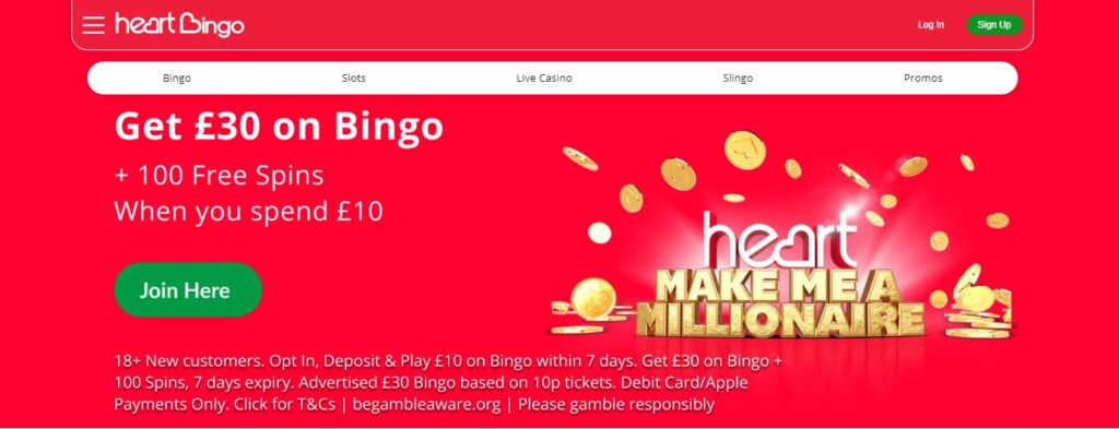 Heart Bingo Review [2025]. Expert Rating of Games, PayOut, Bonuses